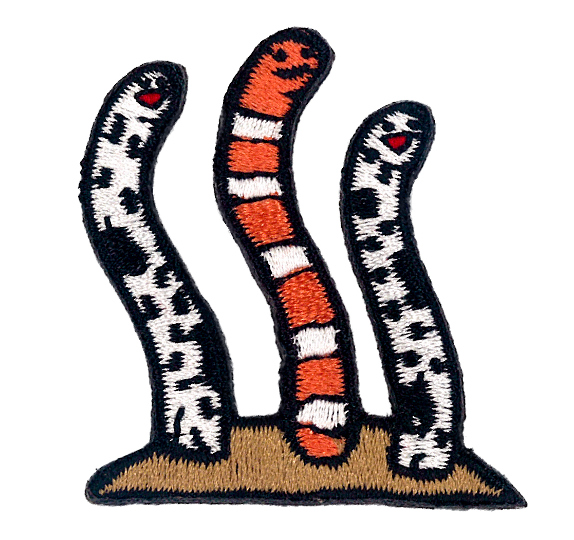 Pocket embroidered stickers – Garden Eels | Mr.sci science factory